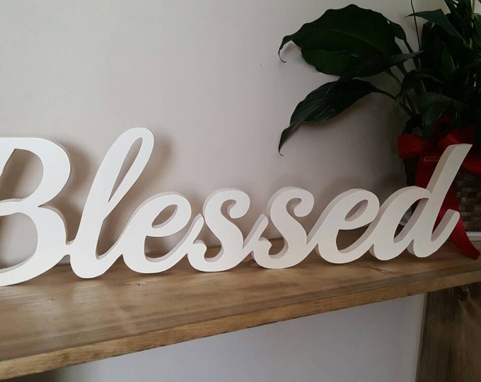 Wooden Blessed Sign Wall Hanginghome Decorwall Decor - Etsy