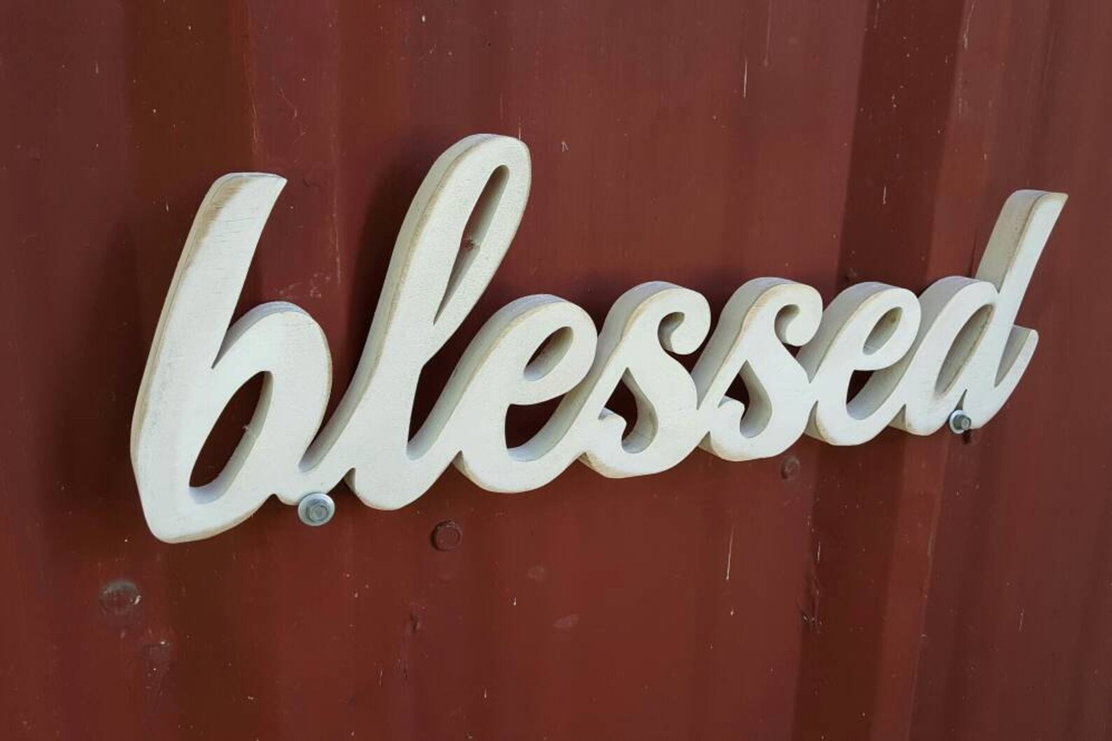 Wooden Blessed Sign | Etsy