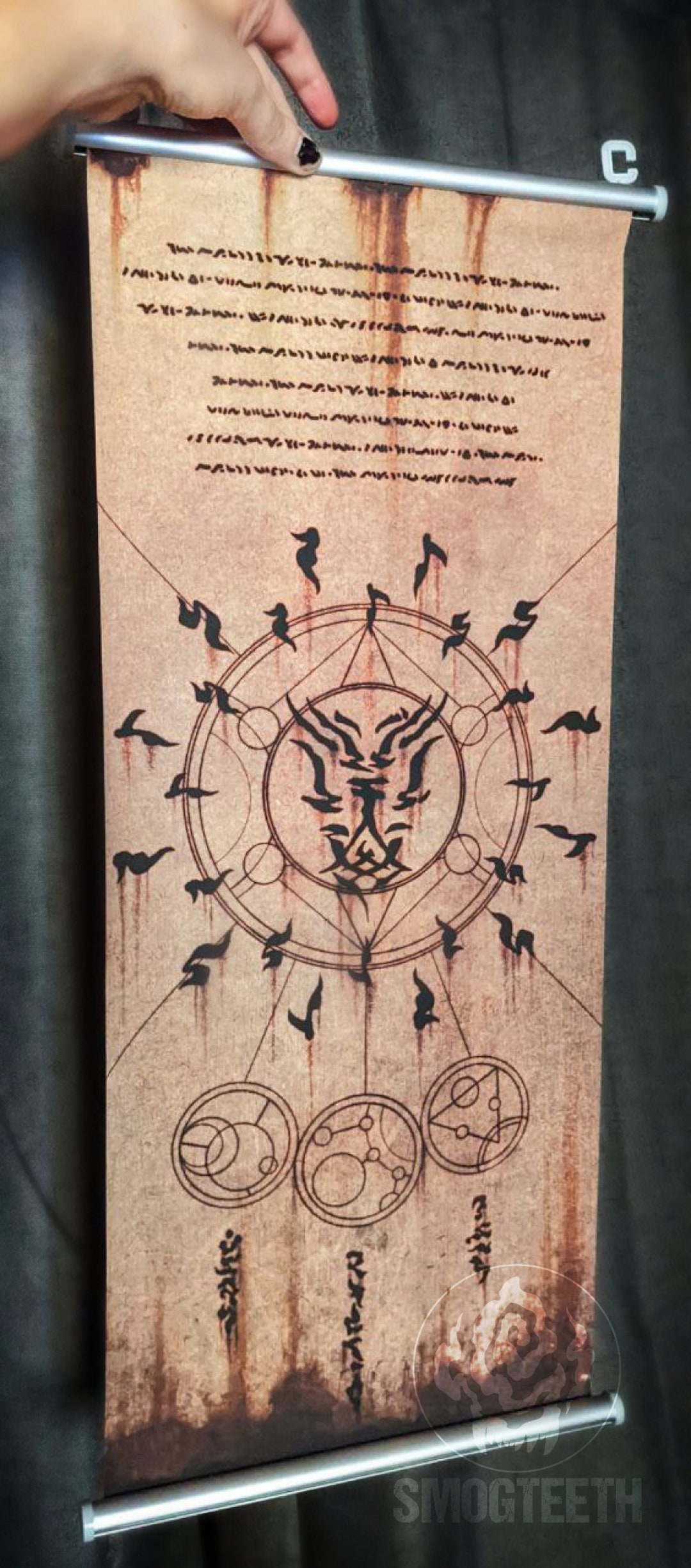 Summoning Wall Scroll - Etsy