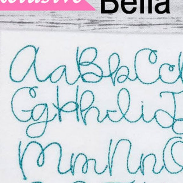 Bella Floss Embroidery Font - Etsy