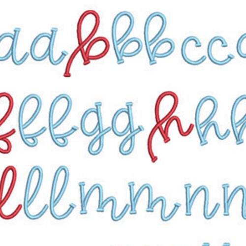 15 Sizes Coffee Embroidery Alphabet Font Digital Machine - Etsy