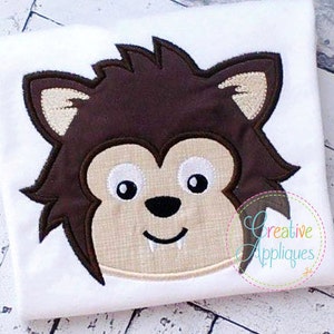 Wolf Wolfpack Mascot Applique Digital Machine Embroidery Design 4 Sizes ...