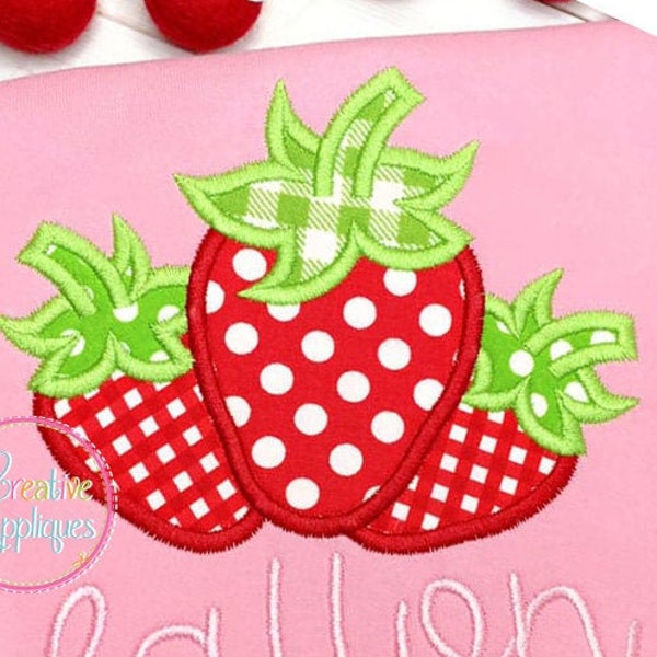 Strawberry Machine Embroidery Designs - Etsy