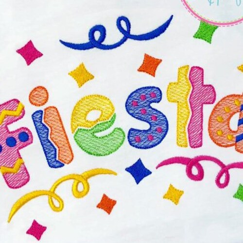 Fiesta Digital Machine Embroidery Design 5 SIZES Cinco De - Etsy