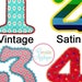 Block Number Set Applique Digital Machine Embroidery Design 6 Sizes ...