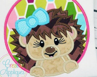 Hedgehog applique | Etsy