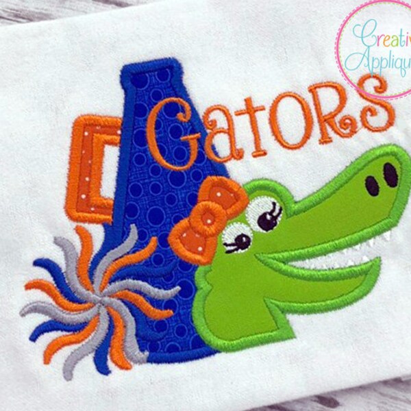 Alligator Applique - Etsy