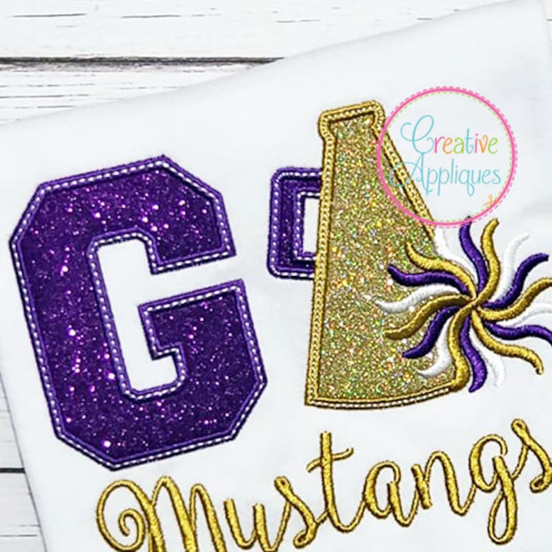 Cheerleader Applique - Etsy