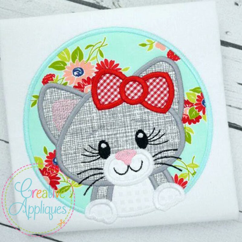 Cat Applique - Etsy UK
