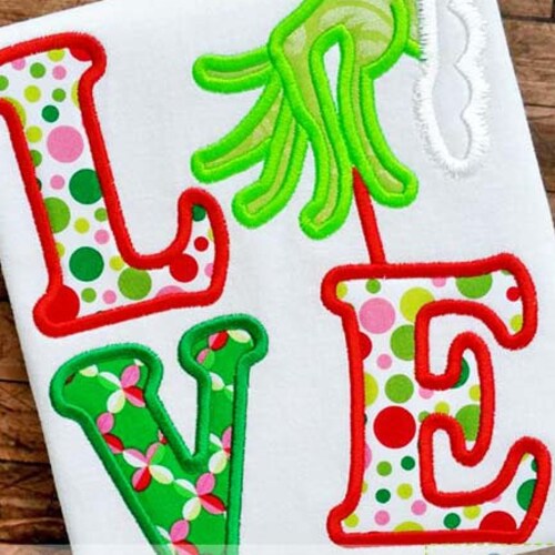 Green Monster Hand Monogram Applique Digital Machine - Etsy