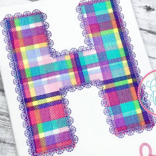 Stylish Script Applique Alphabet Letters A-Z Machine - Etsy