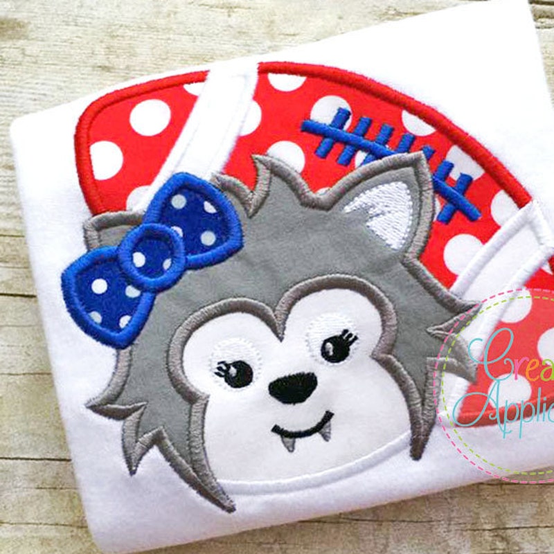 Wolf Applique - Etsy