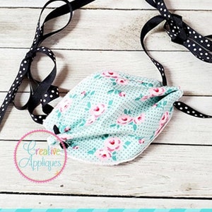 5 SIZES! in the Hoop Face Mask Digital Machine Embroidery Design ...