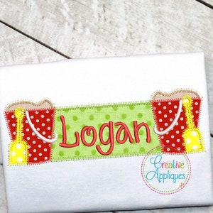 12 SIZES!!! Zigzag Stitch Sand Pail Frame Digital Machine Embroidery ...