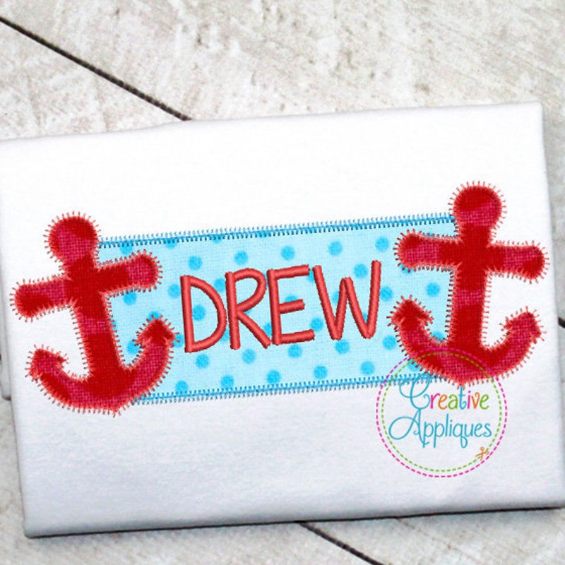 Vintage Anchor Applique - Etsy