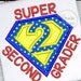 Super 2nd Second Grade Grader Digital Machine Embroidery Applique ...