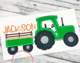 Tractor Applique | Etsy