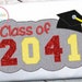 Bean Stitch Class of 2041 Graduation Digital Machine Embroidery ...