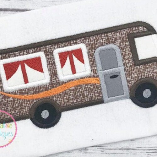 RV Camper Applique Machine Embroidery Digital Design Trailer - Etsy ...