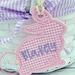 Rabbit Silhouette Tag in the Hoop Applique Machine Embroidery Design ...