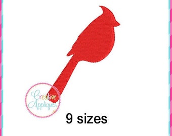 Cardinal Machine Embroidery Design - Etsy