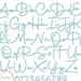 9 Sizes Autograph Embroidery Alphabet Font Digital Machine Embroidery ...