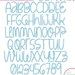 8 Sizes Lazy Cuties Alphabet Font Digital Machine Embroidery, A to Z ...