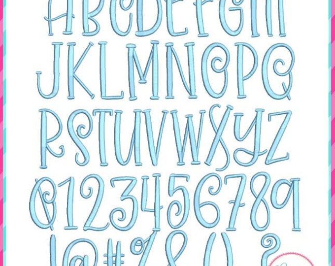 Christmas Stocking Font Machine Embroidery Designs Fairytale Magic ...