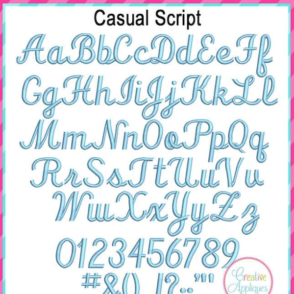 Casual Script - Etsy