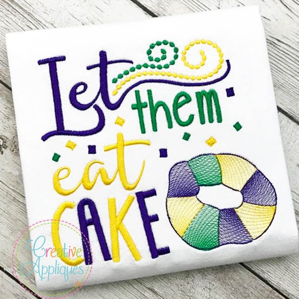Let Them Eat Cake Machine Embroidery Design Machine Embroidery Geek