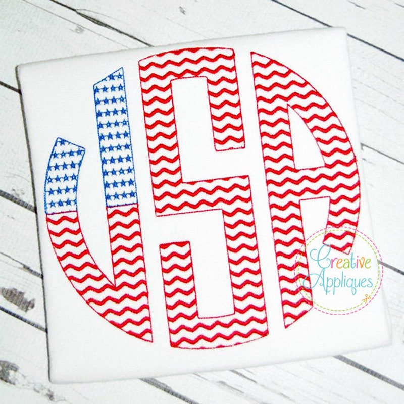 Monogrammed Flags - Etsy