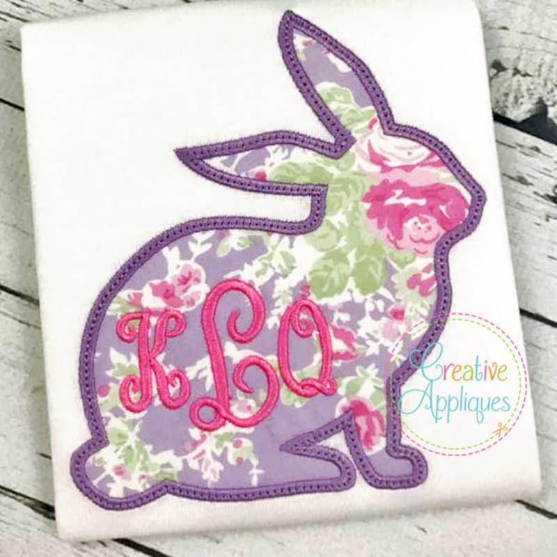 Bunny Applique - Etsy