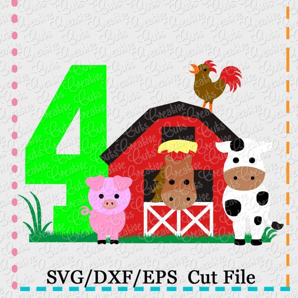 Farm Birthday Svg - Etsy