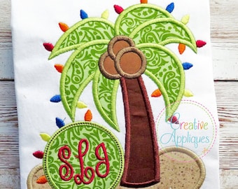 Palm Tree Applique | Etsy