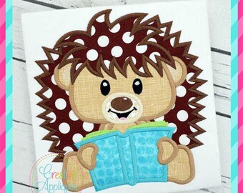 Hedgehog applique | Etsy