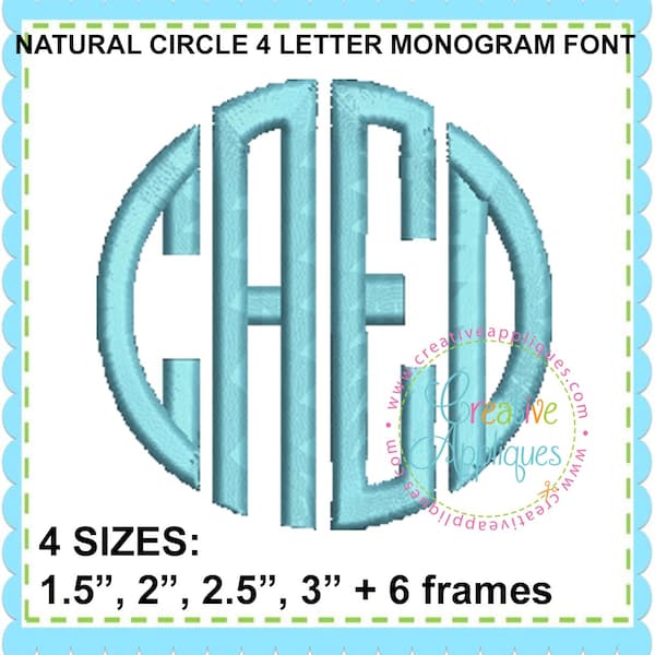 Embroidery Monogram Frames - Etsy