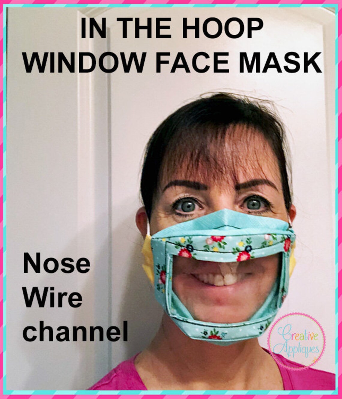 4 SIZES in the Hoop Clear Window Face Mask Digital Machine | Etsy