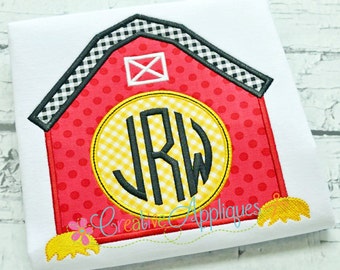 Barn Digital Machine Embroidery Applique Design 4 Sizes Barn | Etsy