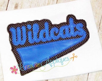Wildcats Word APPLIQUE Embroidery Design INSTANT DOWNLOAD - Etsy