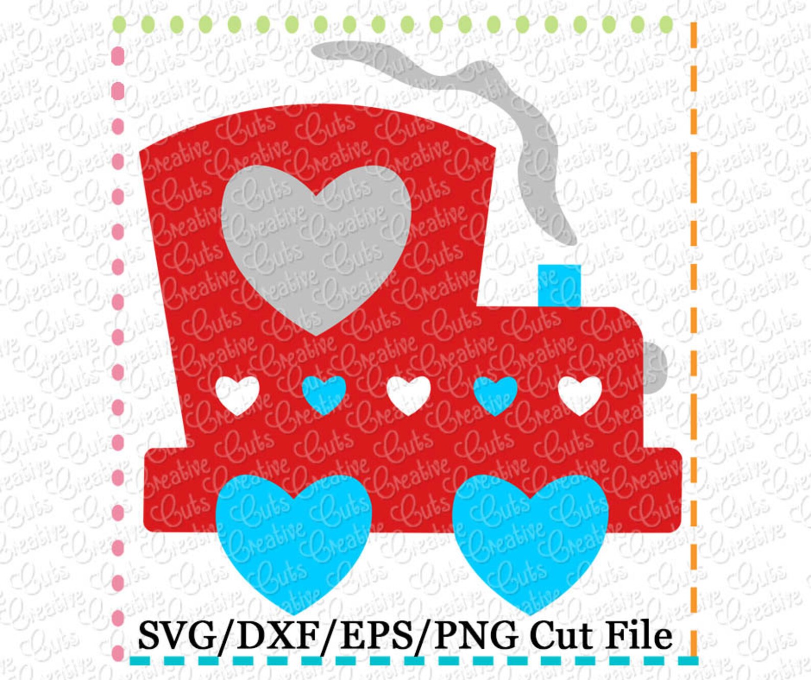 Valentine Train Heart SVG Cutting File Valentine Svg Train - Etsy