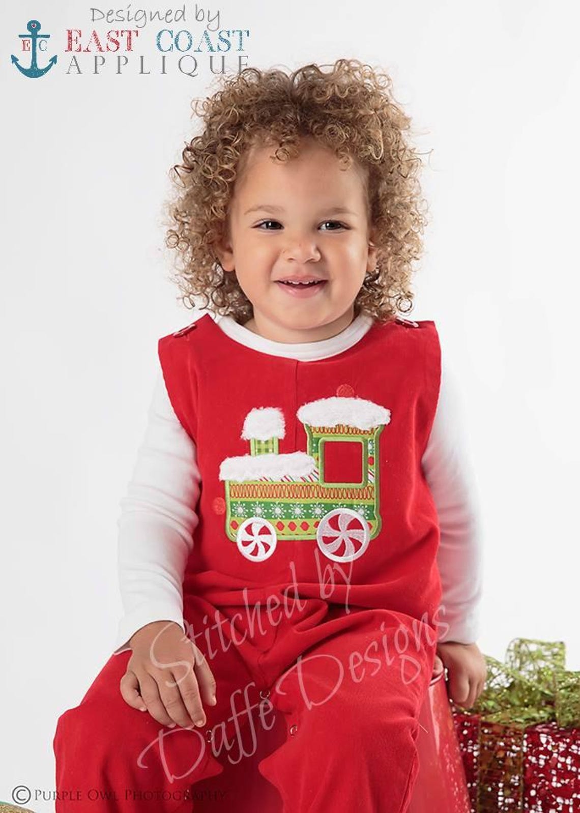 Christmas Train Applique Machine Embroidery Design, Machine Applique ...