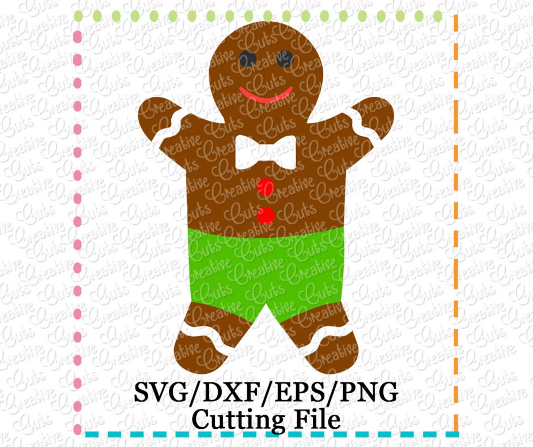 EXCLUSIVE SVG Gingerbread Cutting File, Gingerbread Cut File ...