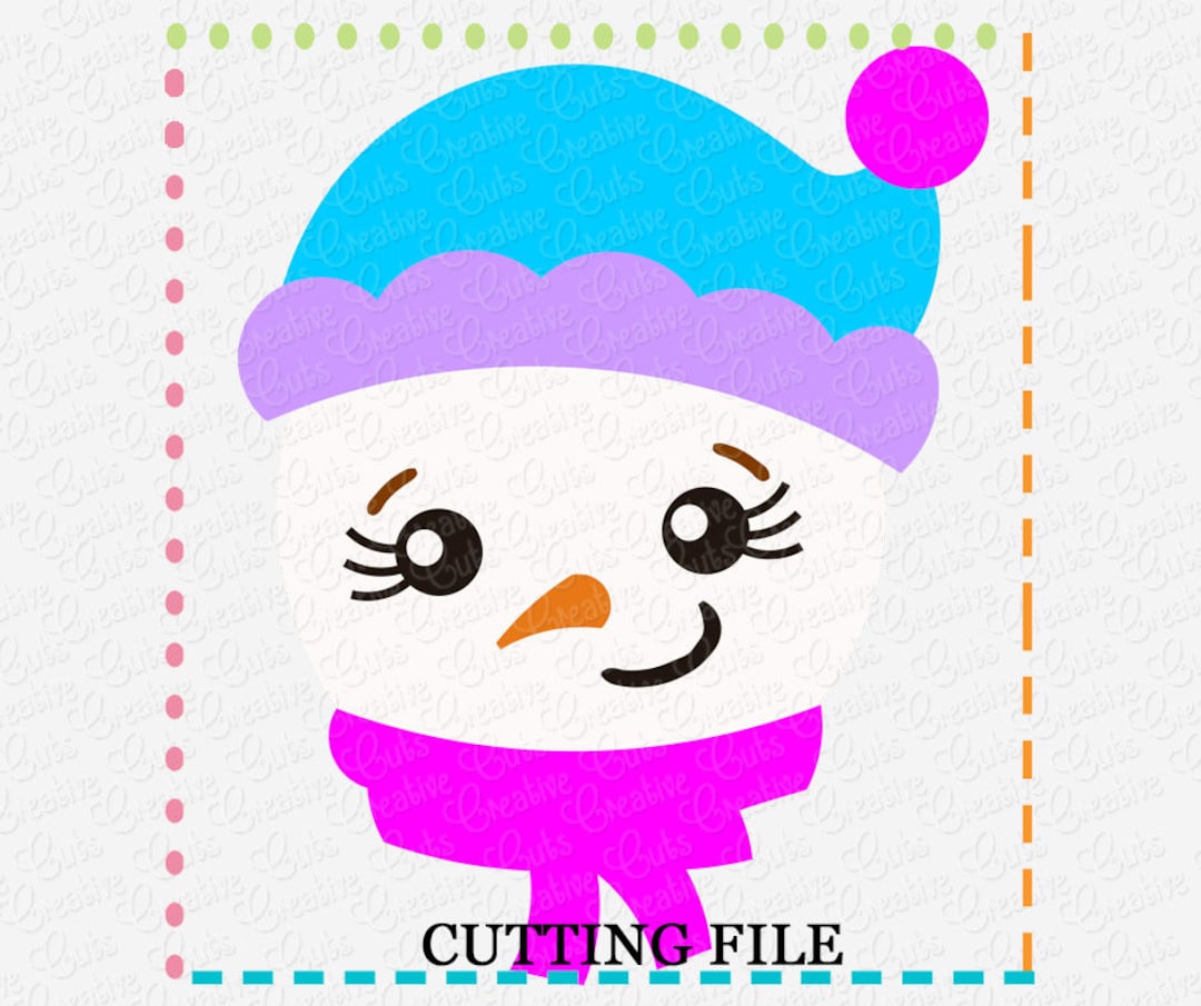 EXCLUSIVE Snow Girl SVG Cutting File, Snow Girl Cut File, Snow Girl ...