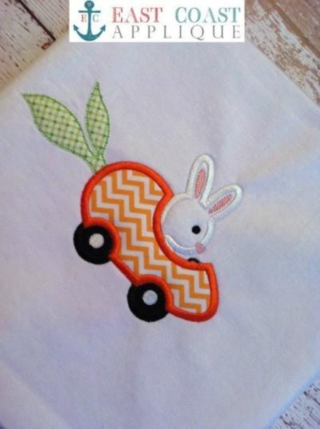 Bunny Racer Applique Machine Embroidery Design, Rabbit Applique ...