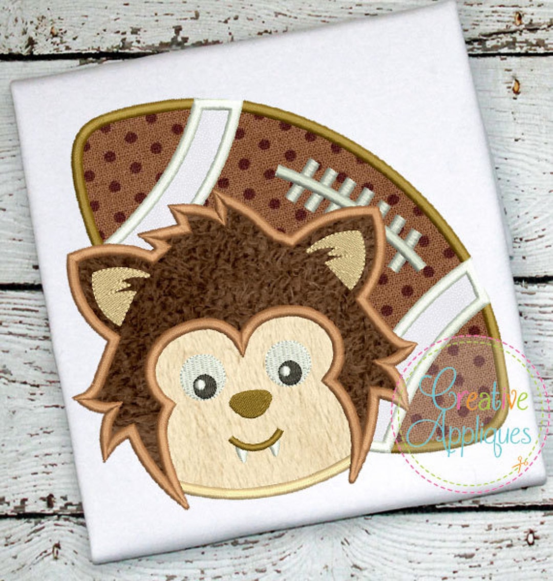 Wolf Wolfpack Mascot Applique Digital Machine Embroidery Design 4 Size ...