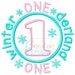 Winter One-derland Digital Machine Embroidery Applique Design 3 Sizes ...