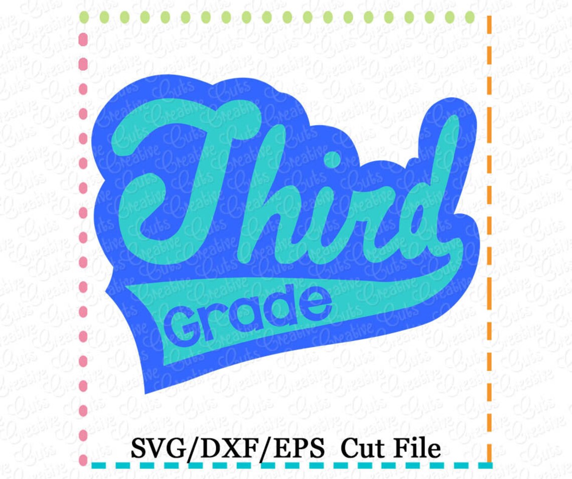 Third Grade Svg Cut File Third Grade Cut File Third Grade - Etsy