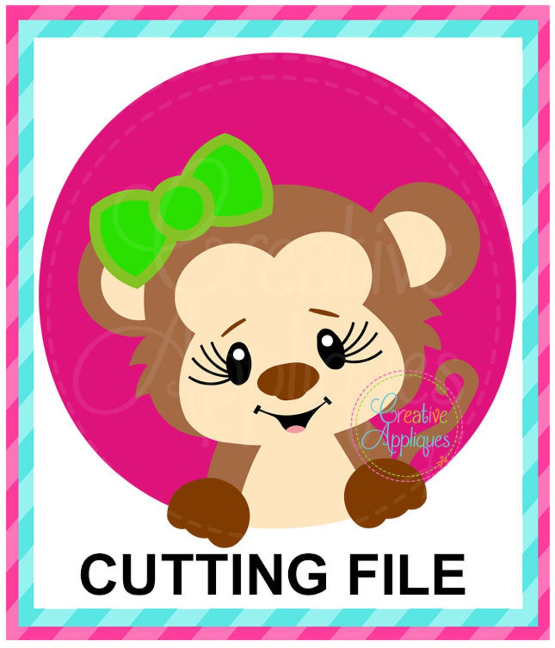 Girl Monkey SVG Cutting File, Monkey Svg, Monkey Cut File - Etsy