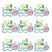 Swim Pool Party Numbers Birthday Set Applique Digital Machine ...