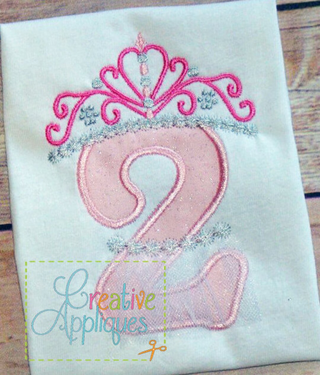 Princess Ballerina Tutu Crown Tiara Number 2 Two Second 2nd Digital ...